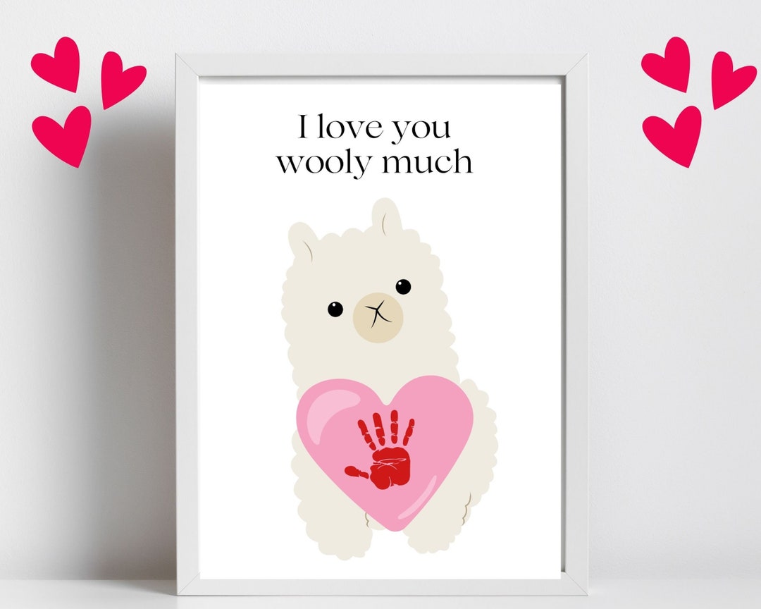 Valentine Handprint Art, Valentine Toddler Art, Handprint Art ...