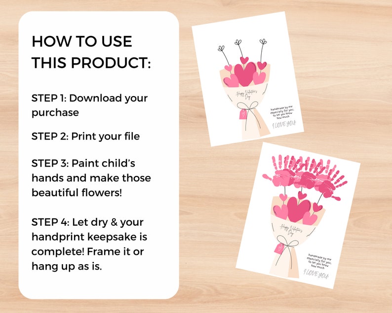 Valentines Day Handprint Art, Valentine Handprint Craft, Valentine Baby ...