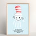 The Cat in the Hat Handprint Art, Read Across America Craft Ideas, Dr ...
