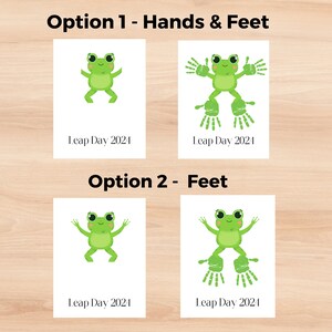 Leap Year 2024 Handprint Craft, Leap Day Handprint Art, Toddler Craft ...