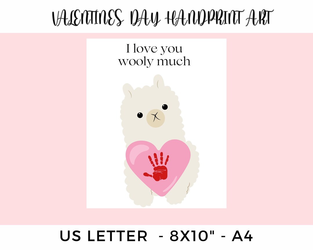 Valentine Handprint Art, Valentine Toddler Art, Handprint Art ...