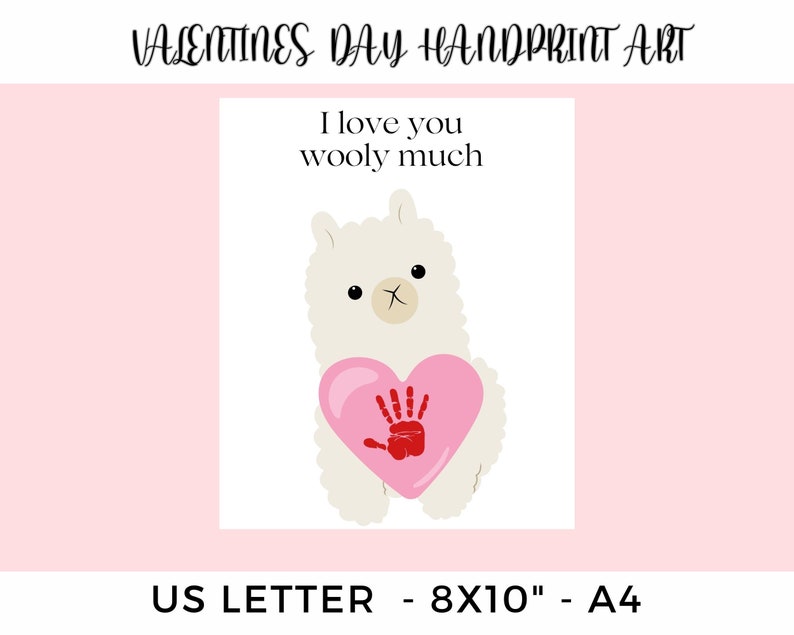 Valentine Handprint Art, Valentine Toddler Art, Handprint Art ...