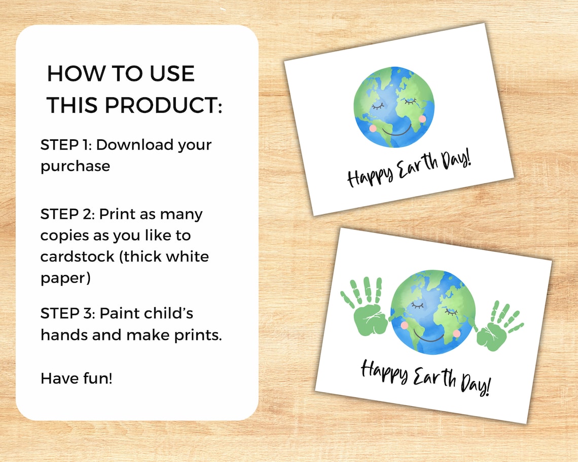 Earth Day Handprint Art, Earth Day Activity, Earth Day Handprint Craft ...