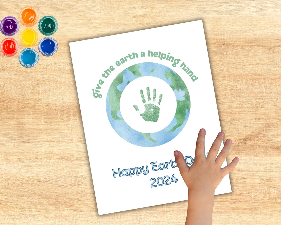 Earth Day Handprint Art, Earth Day Handprint Craft,, Earth Day ...