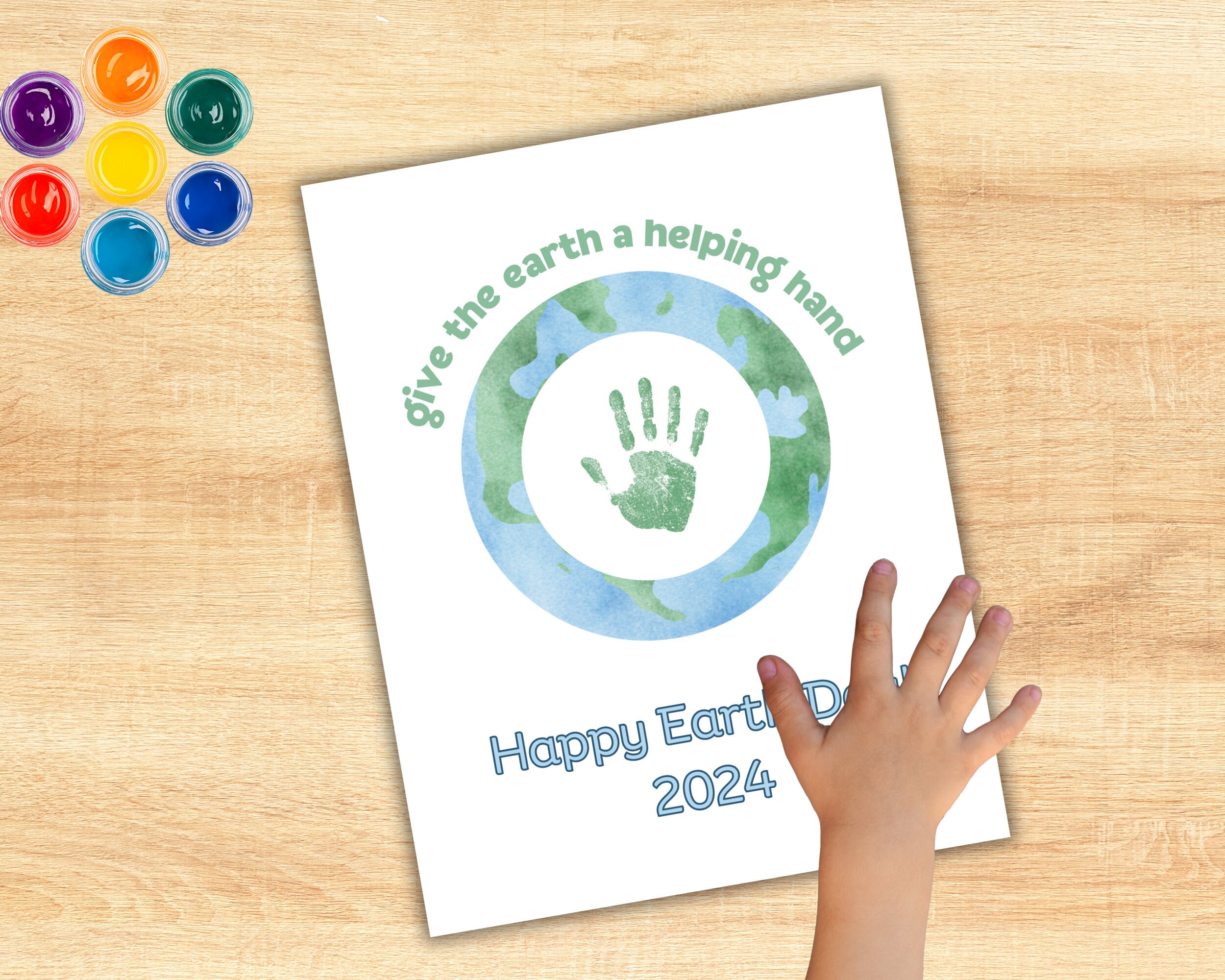 Earth Day Handprint Art, Earth Day Handprint Craft,, Earth Day ...
