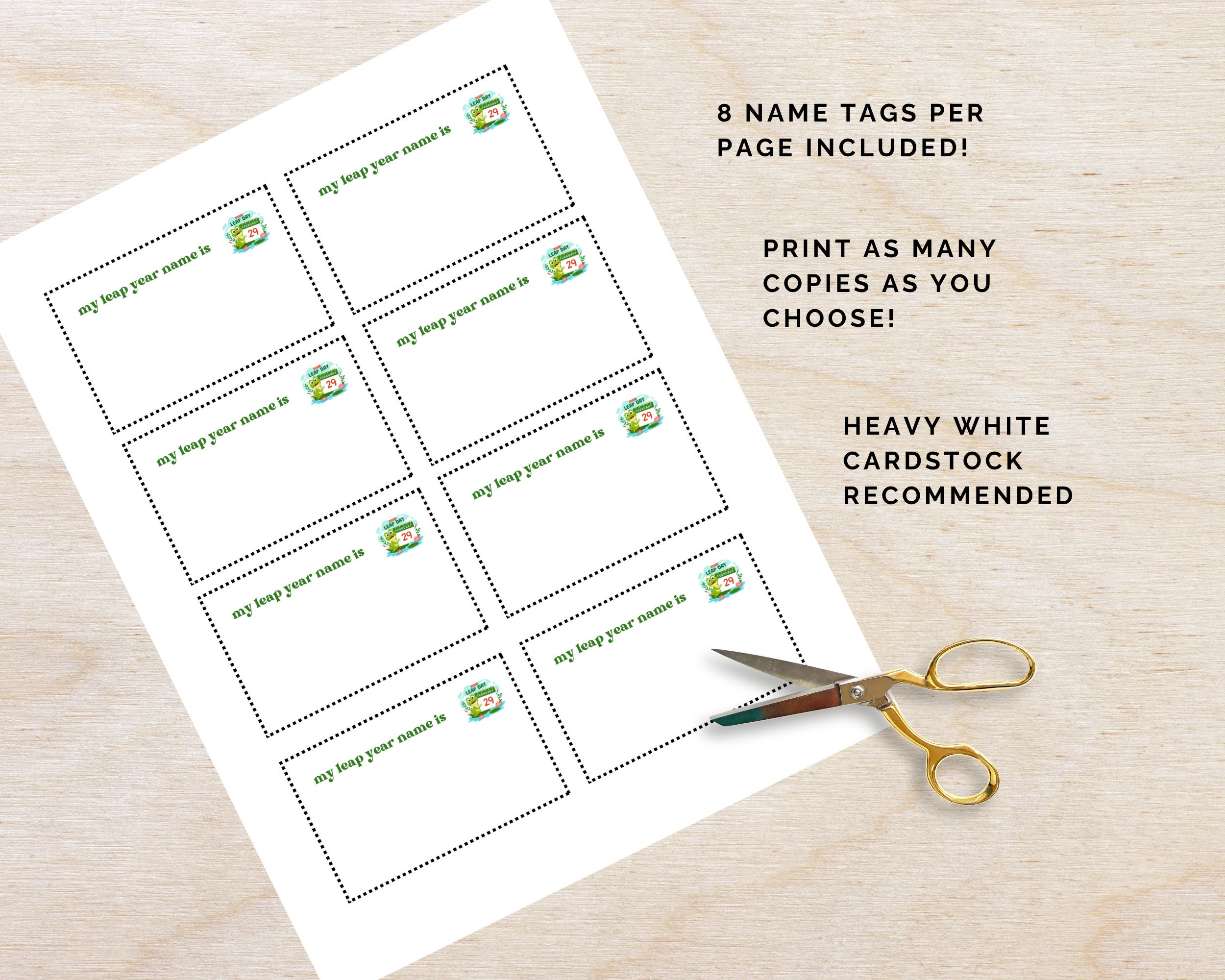 Leap Day Game With Tags, Name Generator, Leap Year 2025 Game, Leap Day ...