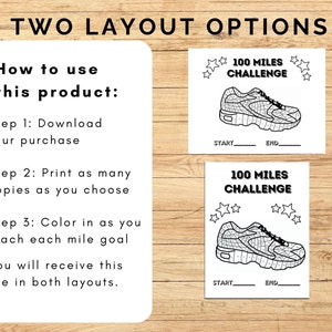 Running Log 100 Miles Walking Challenge Tracker Running Printable ...