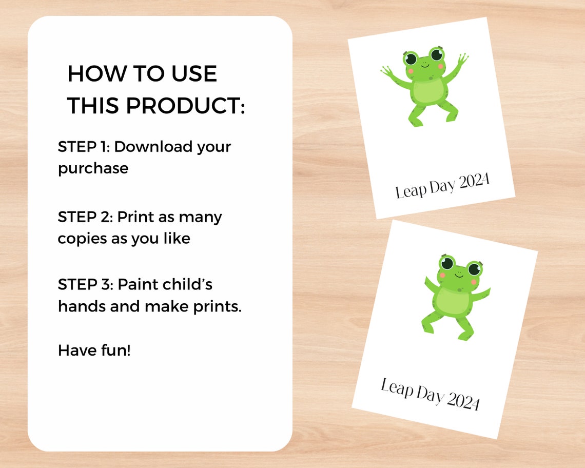 Leap Year 2024 Handprint Craft, Leap Day Handprint Art, Toddler Craft ...