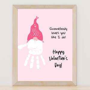 Valentine Handprint Art, Valentine Printable Craft, Handprint Art ...