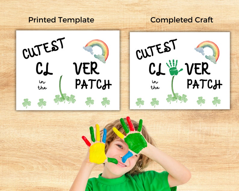 St Patricks Day Handprint Art, St Patricks Day Toddler Craft, St ...