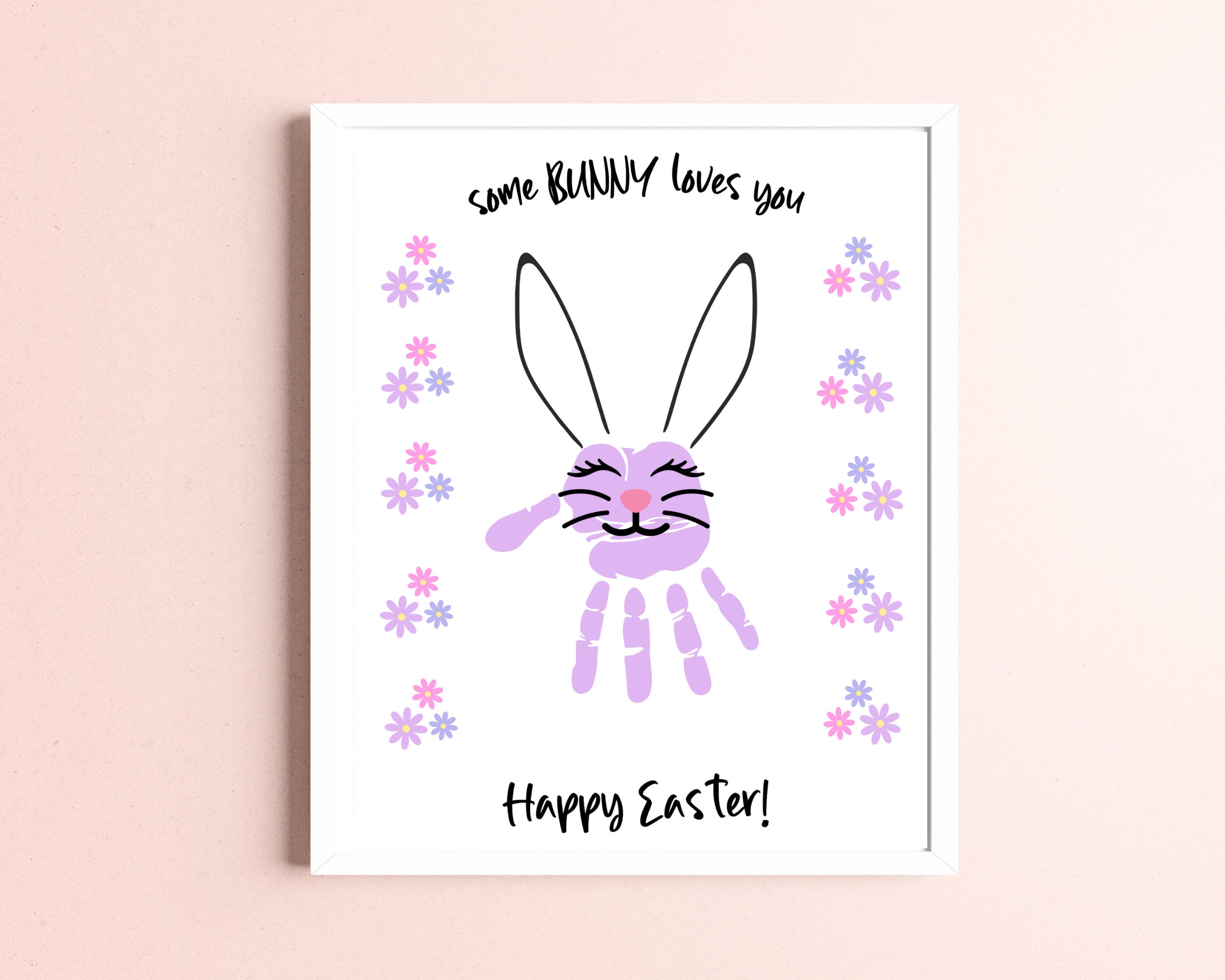 Some Bunny Loves You Handprint, Easter Handprint Craft, Easter Gift for ...