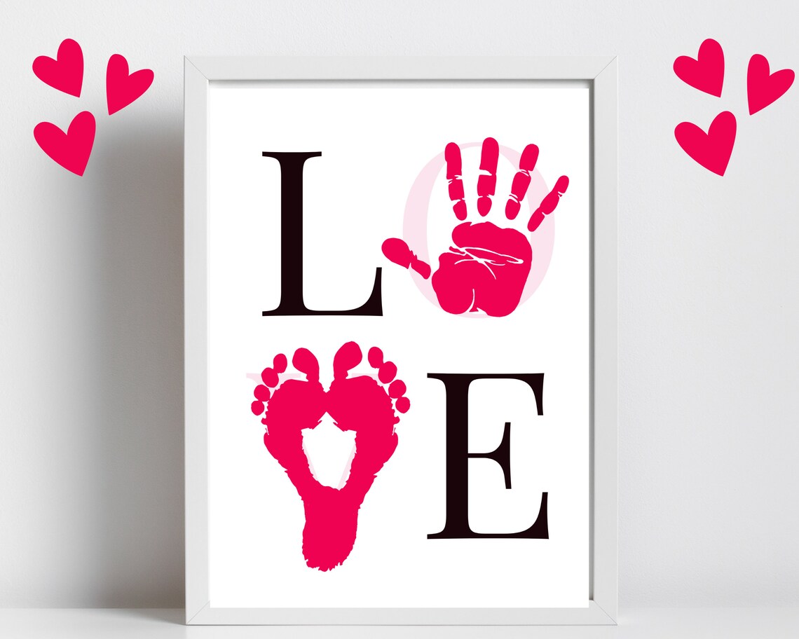 Valentine Handprint Art Preschool Valentine Art, Valentine Preschool ...