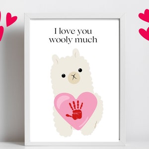 Valentine Handprint Art, Valentine Toddler Art, Handprint Art ...