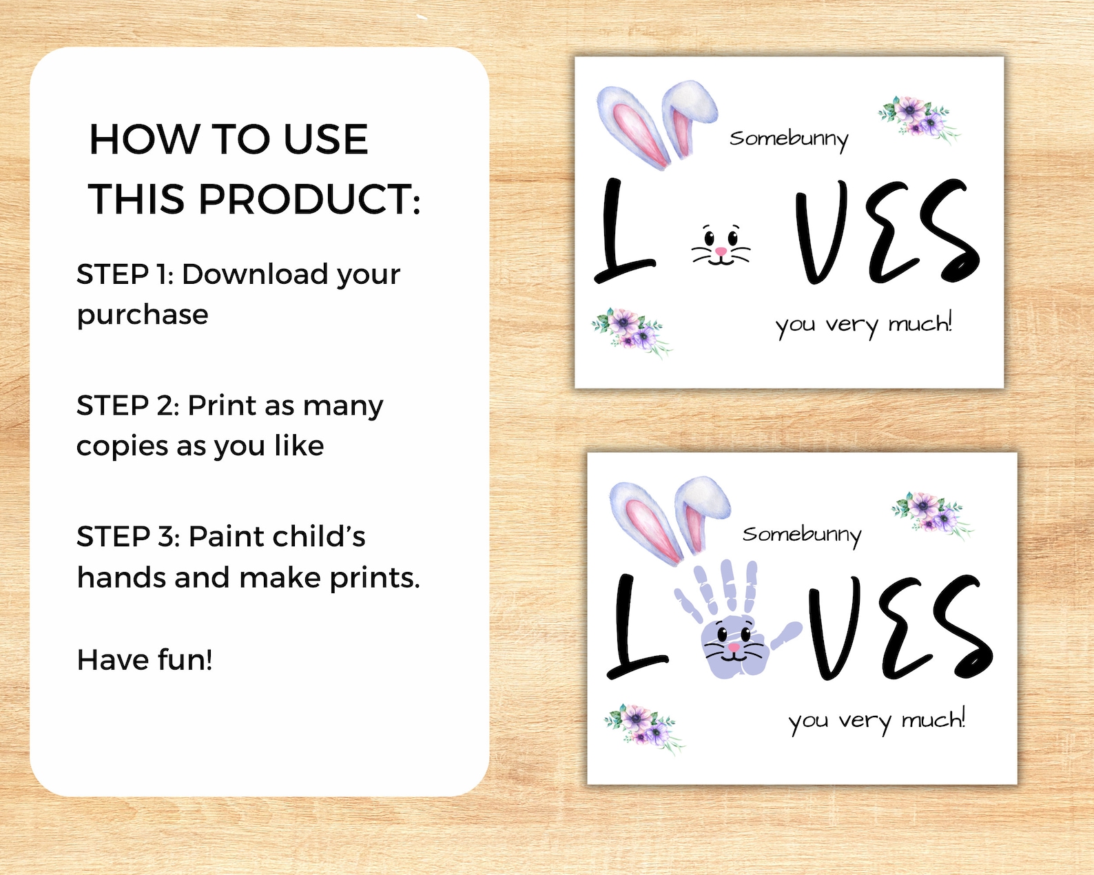 Easter Handprint Art, Easter Craft Handprint Art, Some Bunny Loves You ...