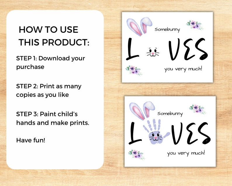 Easter Handprint Art, Easter Craft Handprint Art, Some Bunny Loves You ...