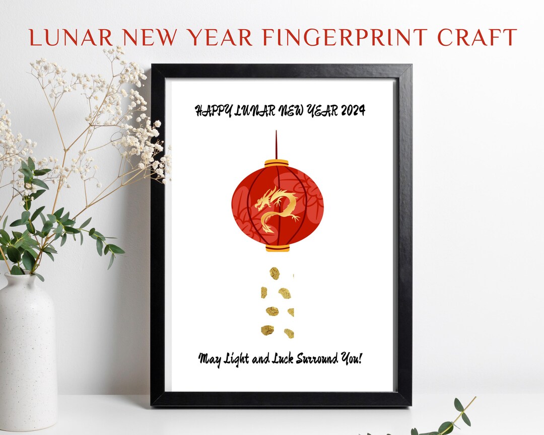Lunar New Year Handprint Craft, Chinese New Year Handprint Art, Year of ...