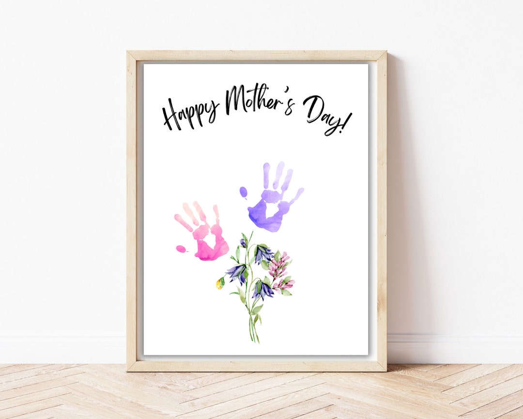 Mothers Day Handprint Craft for Kids, Mothers Day Handprint Art ...