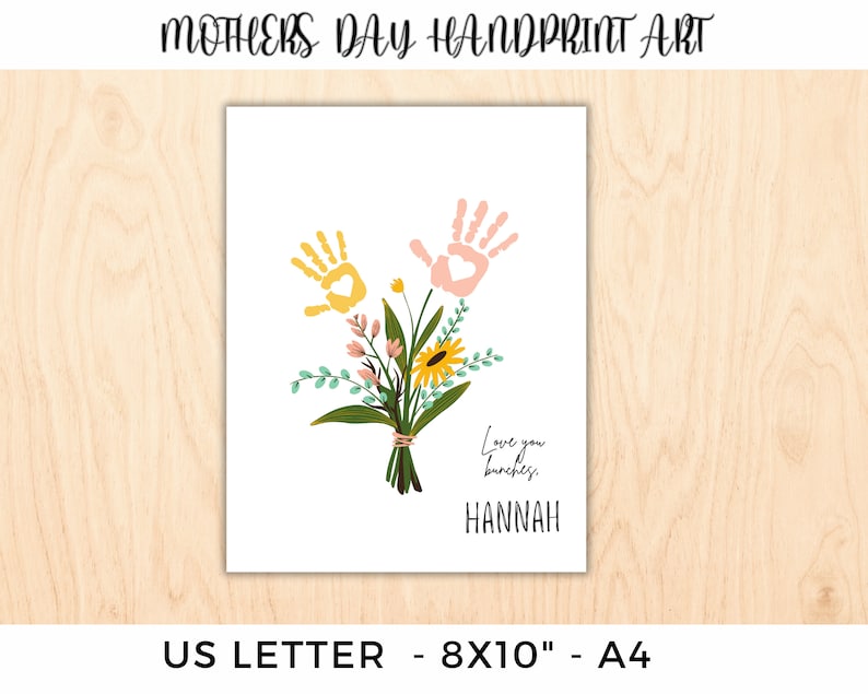 Mothers Day Handprint Art Printable, Mothers Day Handprint Craft for ...