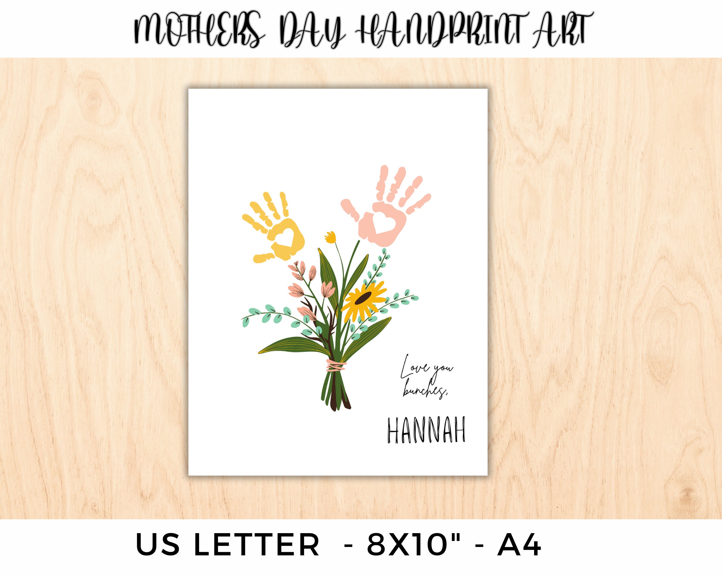 Mothers Day Handprint Art Printable, Mothers Day Handprint Craft for ...