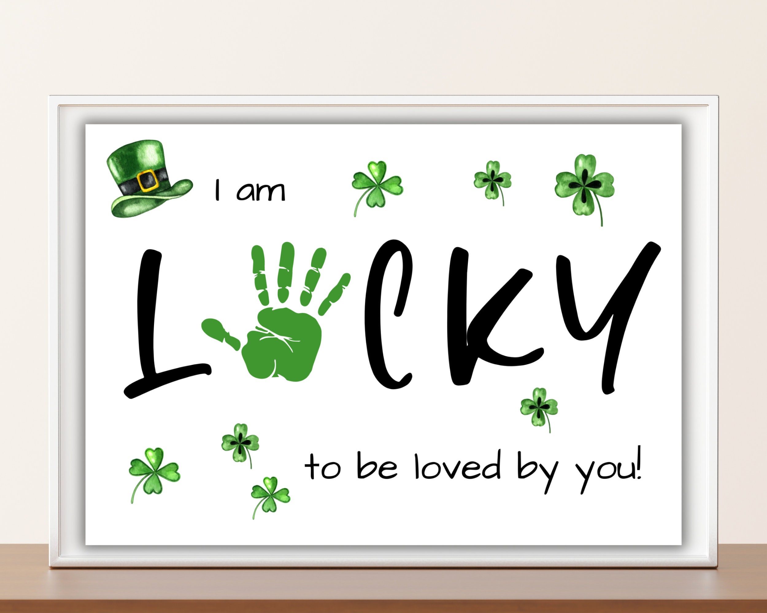 Saint Patricks Day Handprint Art Craft, Saint Patricks Day Printable ...