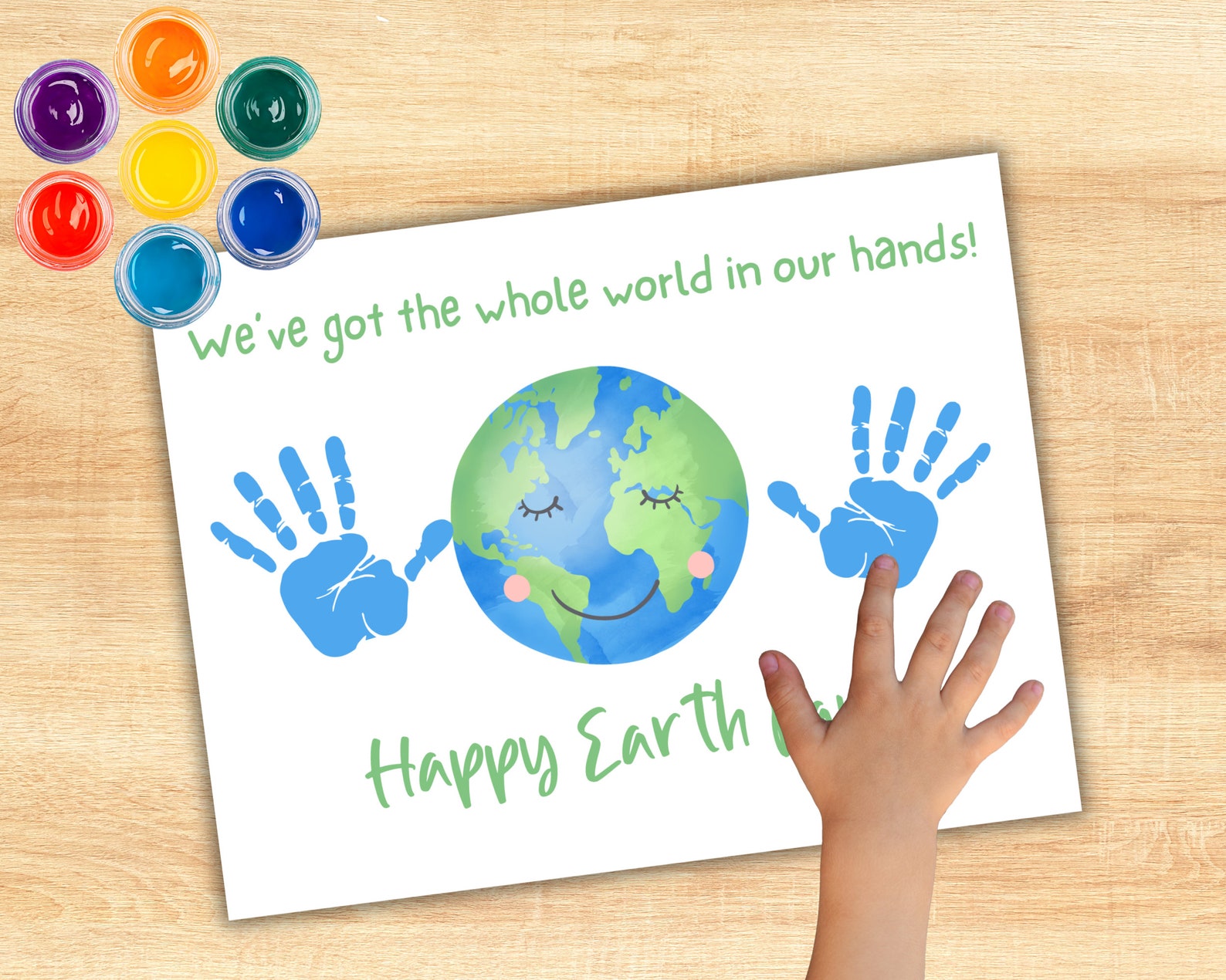 Earth Day Handprint, Earth Day Activity, Earth Day Craft, Earth Day ...