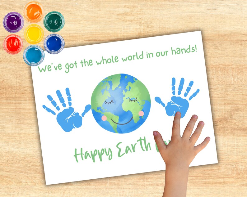 Earth Day Handprint, Earth Day Activity, Earth Day Craft, Earth Day ...