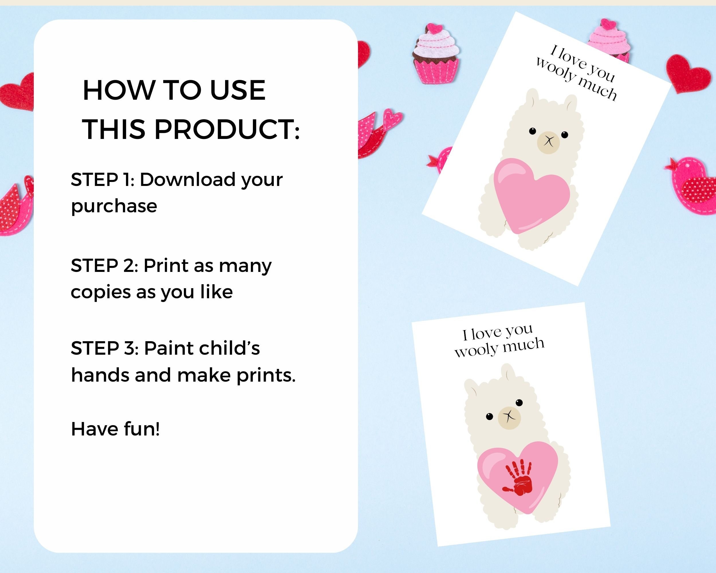 Valentine Handprint Art, Valentine Toddler Art, Handprint Art ...