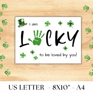 Saint Patricks Day Handprint Art Craft, Saint Patricks Day Printable ...
