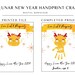 Lunar New Year Handprint Craft, Chinese New Year Handprint Art, Year of ...