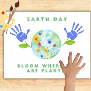 Earth Day Handprint, Earth Day Activity, Earth Day Printable, Earth Day ...