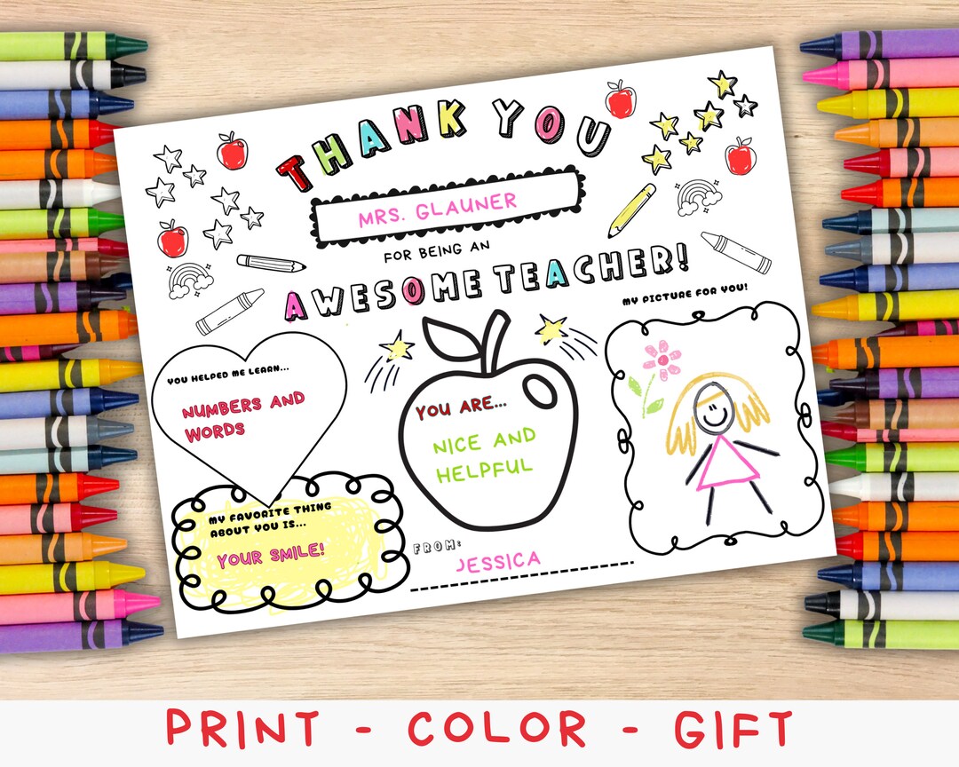 Teacher Appreciation Week Printable All About My Teacher Teacher ...