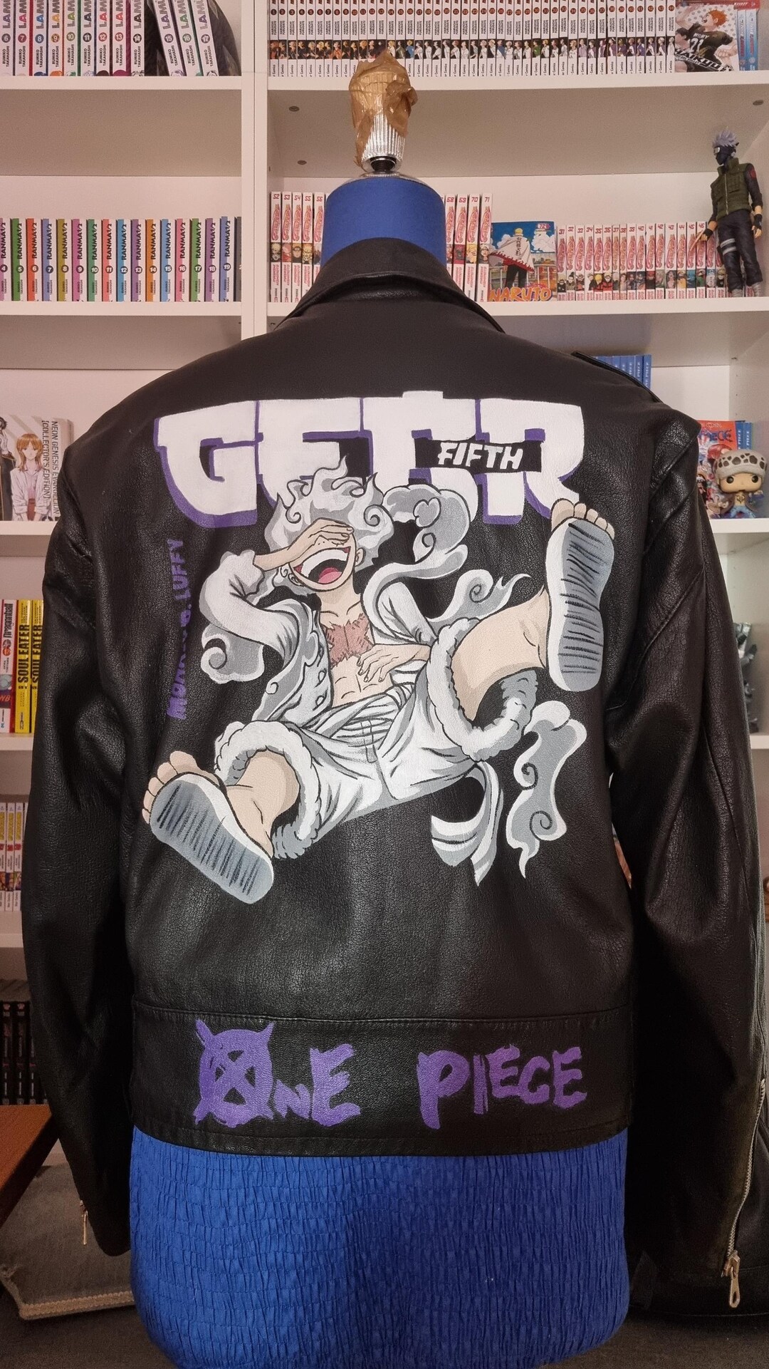Monkey D. Luffy. Gearfifth. Custom Oversized Vintage Leather Jacket - Etsy