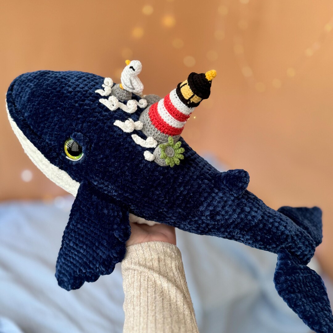 Whale Crochet Pattern PDF. Amigurumi Whale. - Etsy