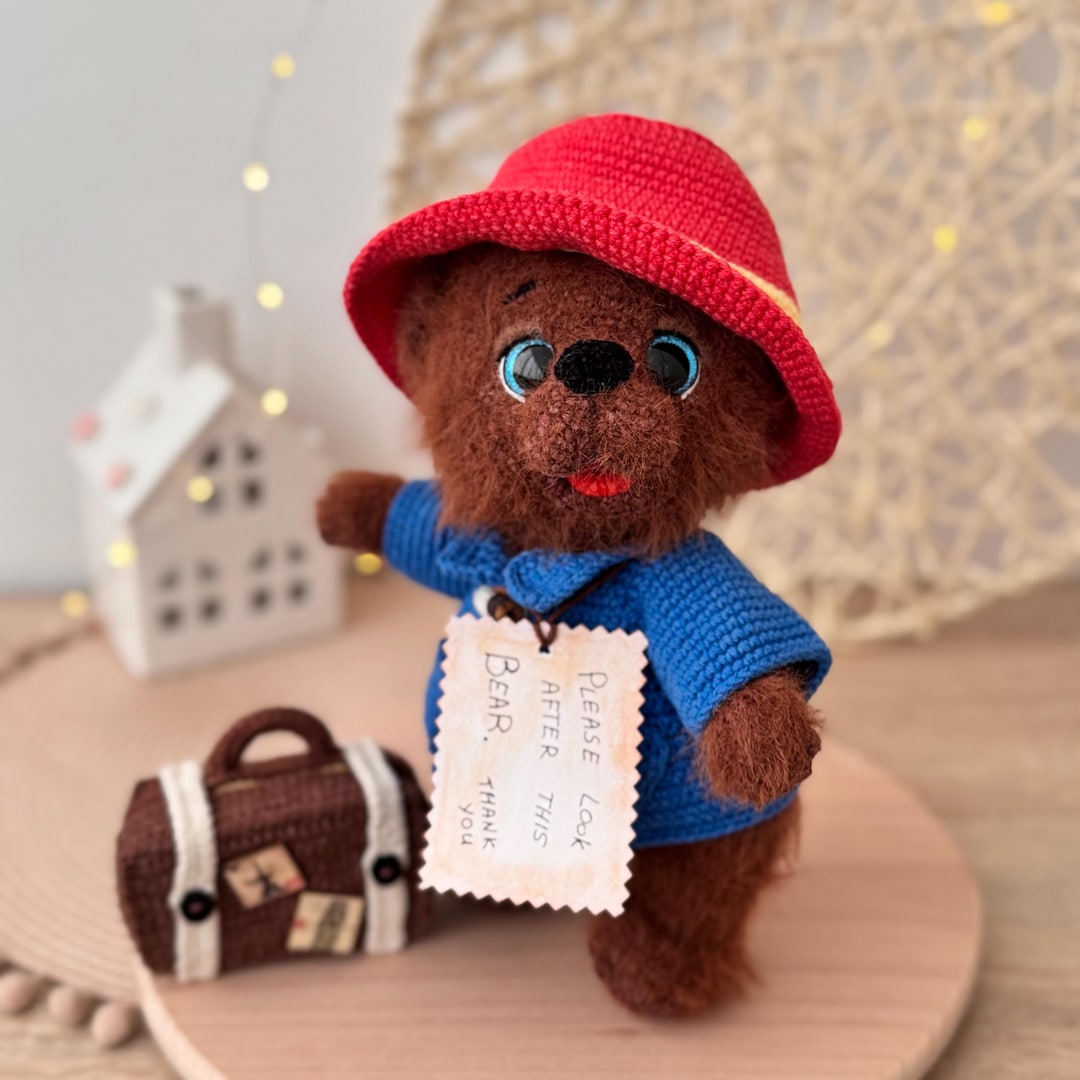 Paddington Inspired Bear: Adorable Amigurumi Toy for Kids - Etsy