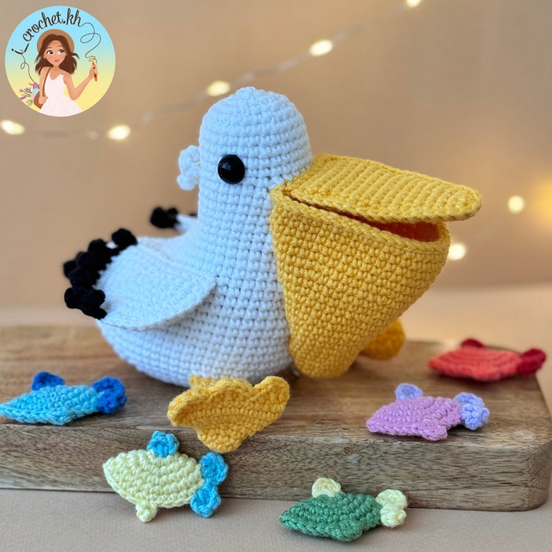 Pelican. Crochet Pattern PDF. Educational Game. - Etsy
