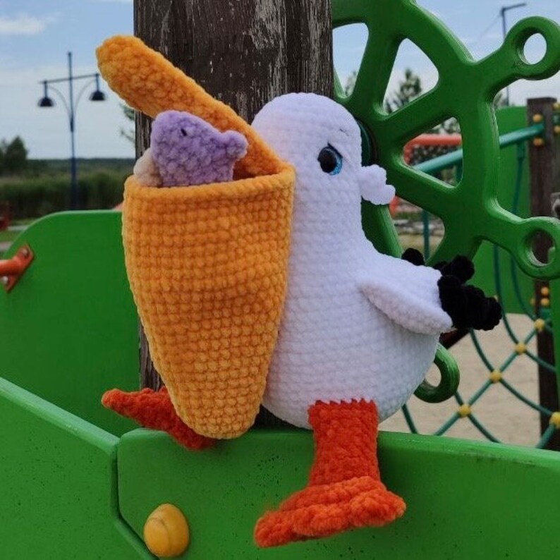 Pelican. Crochet Pattern PDF. Educational Game. - Etsy