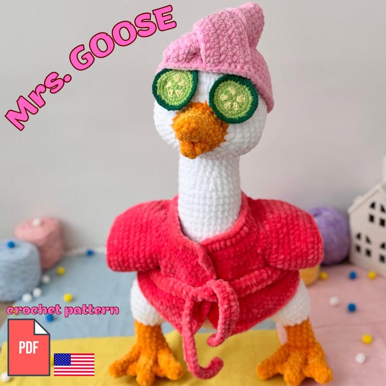 Mrs. Goose. Crochet Pattern PDF - Etsy