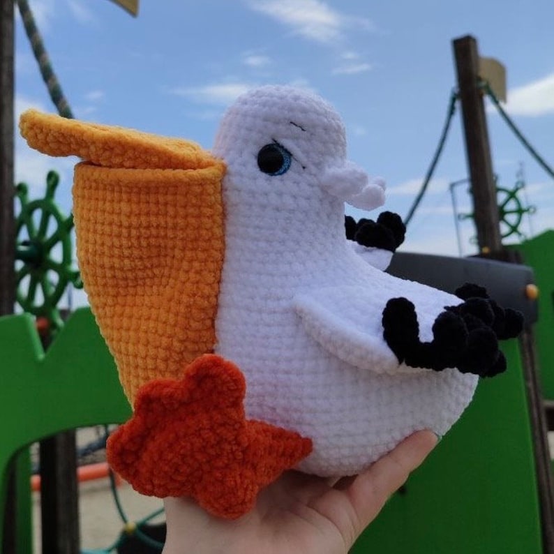 Pelican. Crochet Pattern PDF. Educational Game. - Etsy
