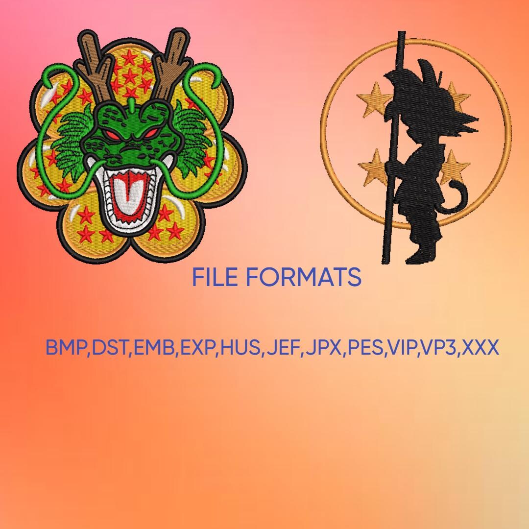 Dragon Ball Embroidery Designs - Etsy