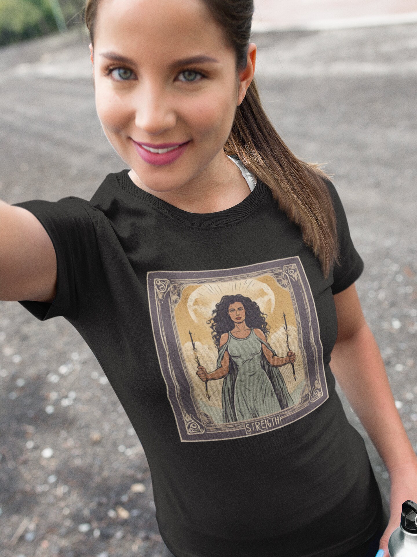 Strength Tarot Card Baby Tee Represents Vigor, Courage, Determination ...