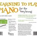 Learning to Play Piano for the Very Young - Etsy