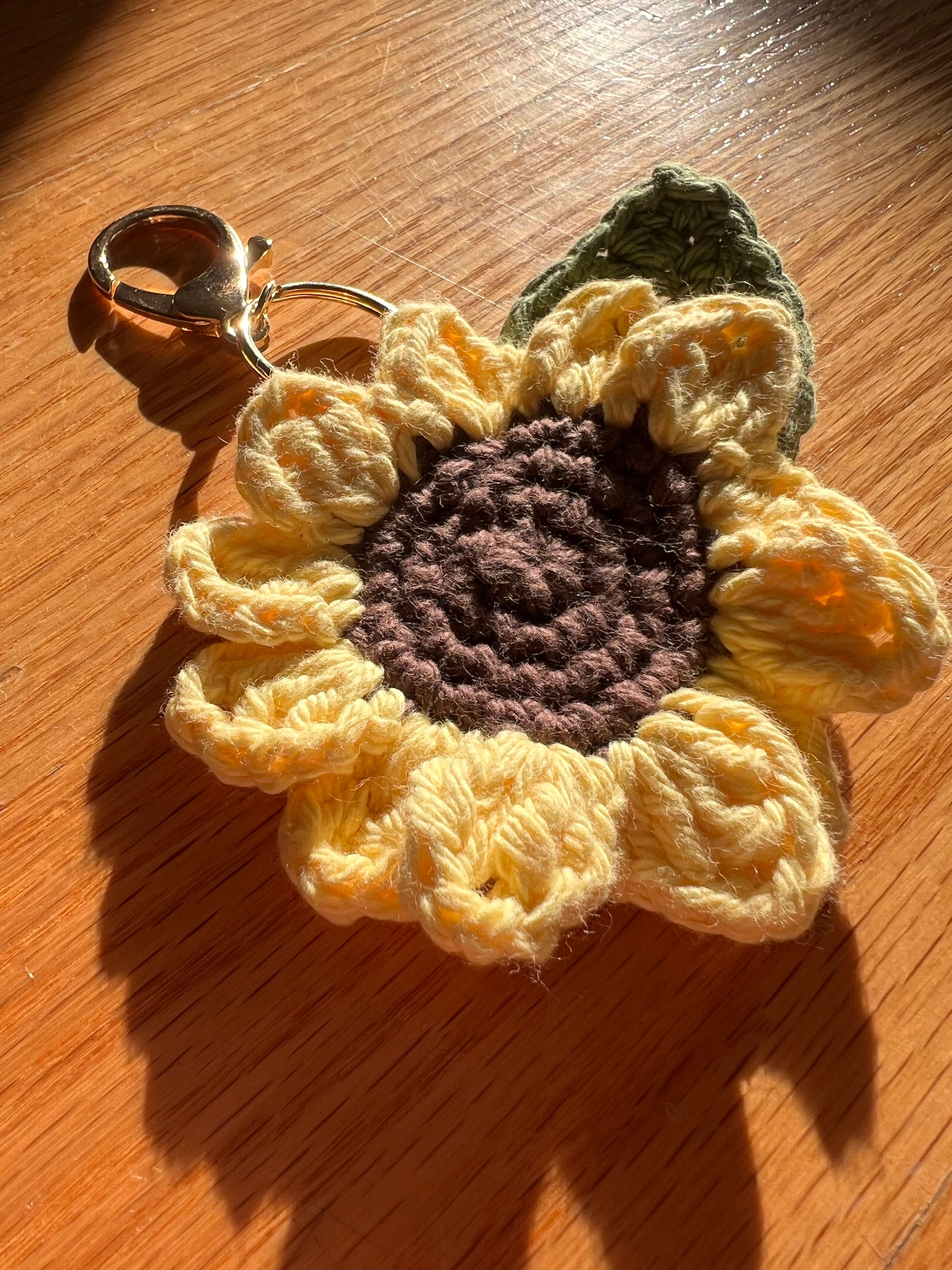 Sunflower Keychain - Etsy