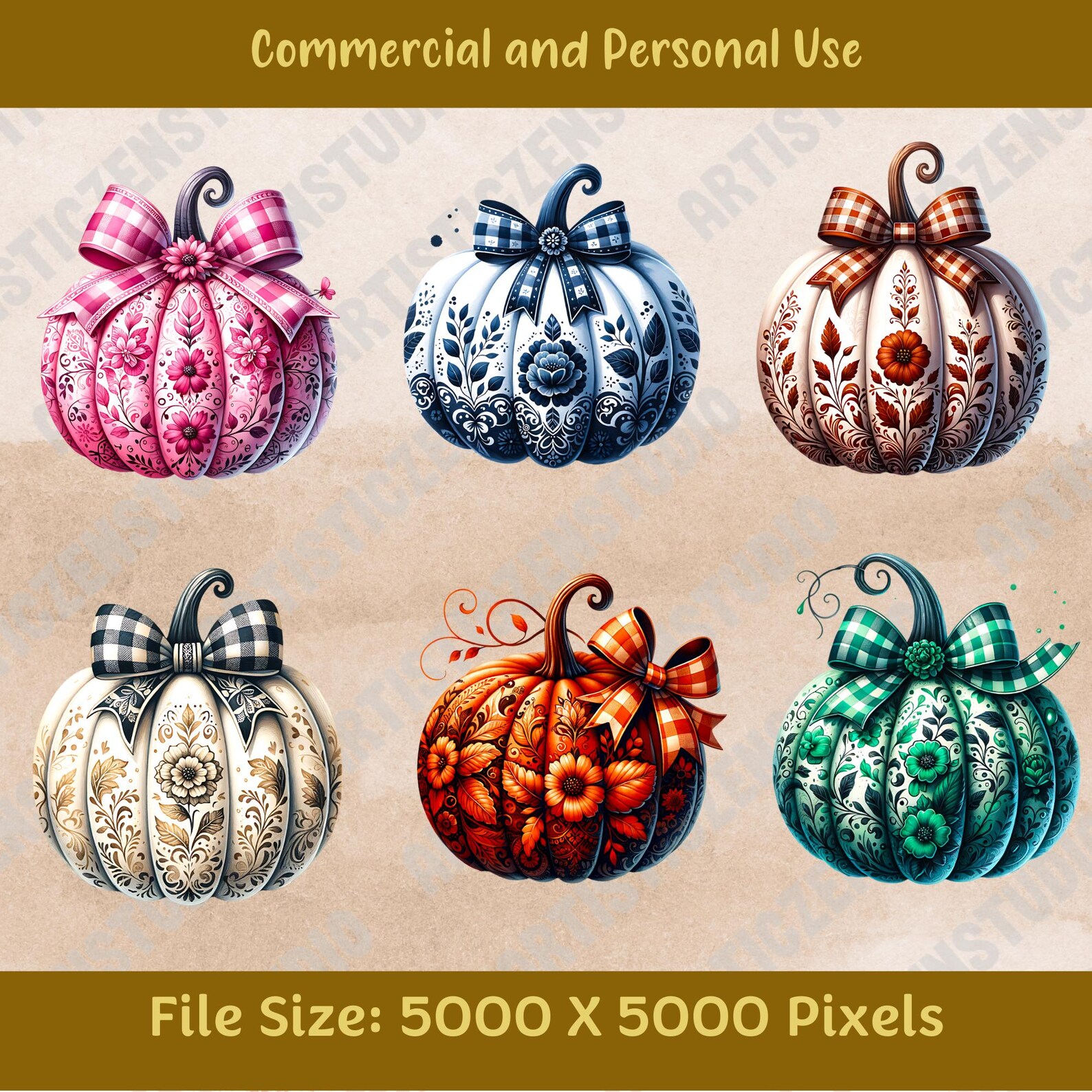 Floral Pumpkin Coquette PNG Clipart | Watercolor Retro | Toile ...