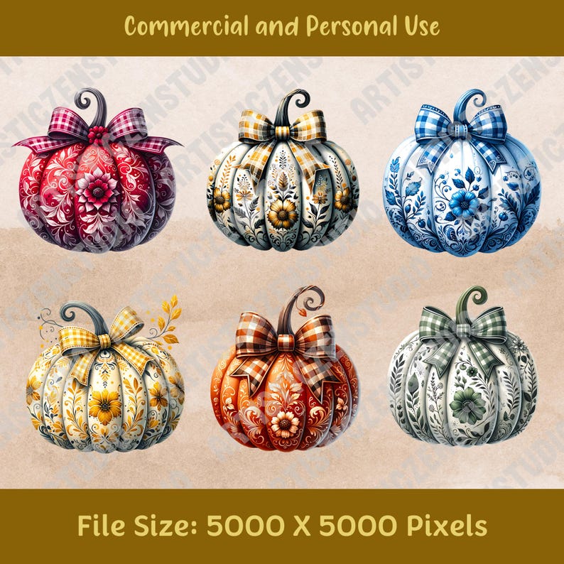 Floral Pumpkin Coquette PNG Clipart | Watercolor Retro | Toile ...