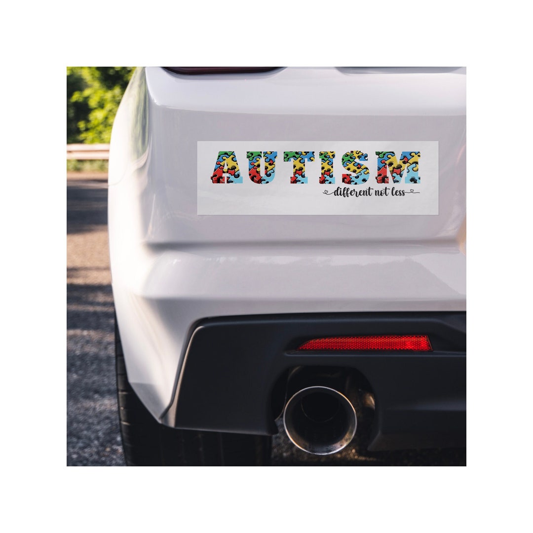 Colorful Autism Bumper Sticker Spread Positivity With 'different Not ...