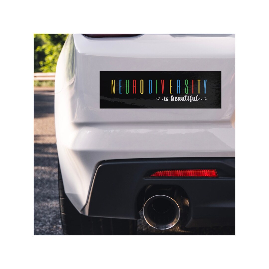 Neurodiversity is Beautiful Bumper Sticker Autism Awareness Car Decal ...