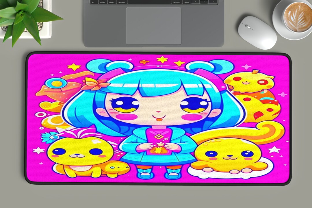 Kawaii Wonderland Desk Mat - Etsy