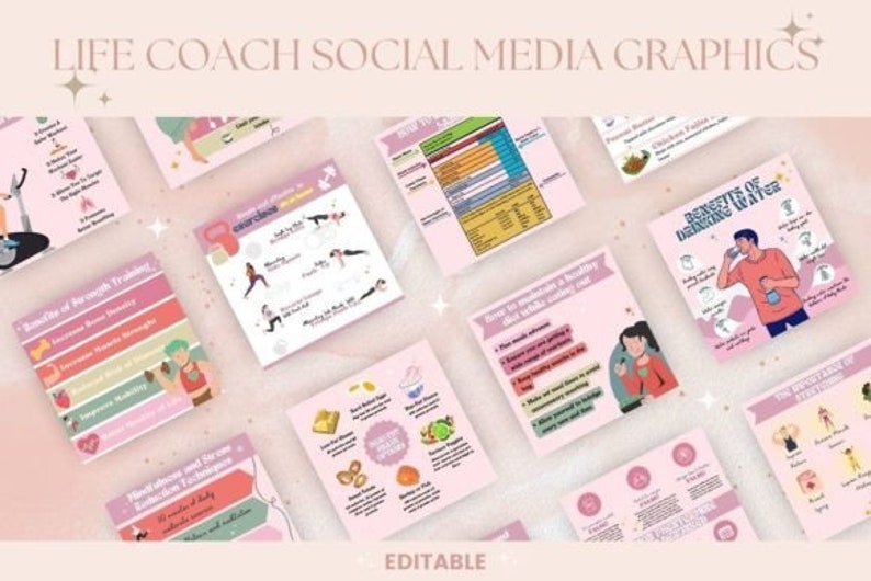 2024 Life Coach Social Media Post Templates: Boost Engagement - Etsy