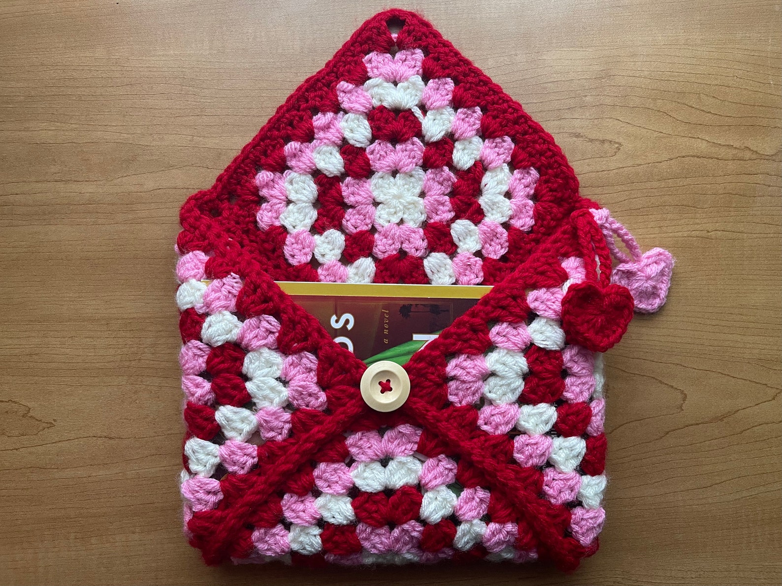 Crochet Granny Square Book Cover - Etsy