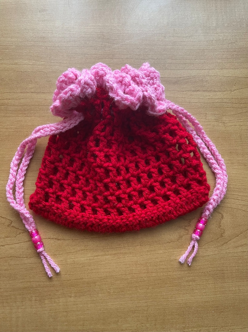 Crochet Drawstring Mini Bags! - Etsy